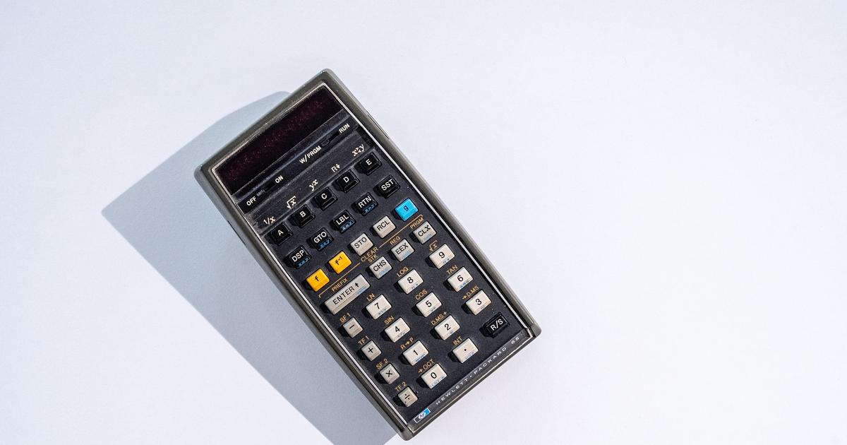 HP-65 : La première calculatrice programmable au monde | Enter ...